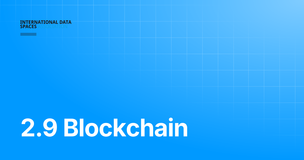 2.9 Blockchain | IDS Knowledge Base