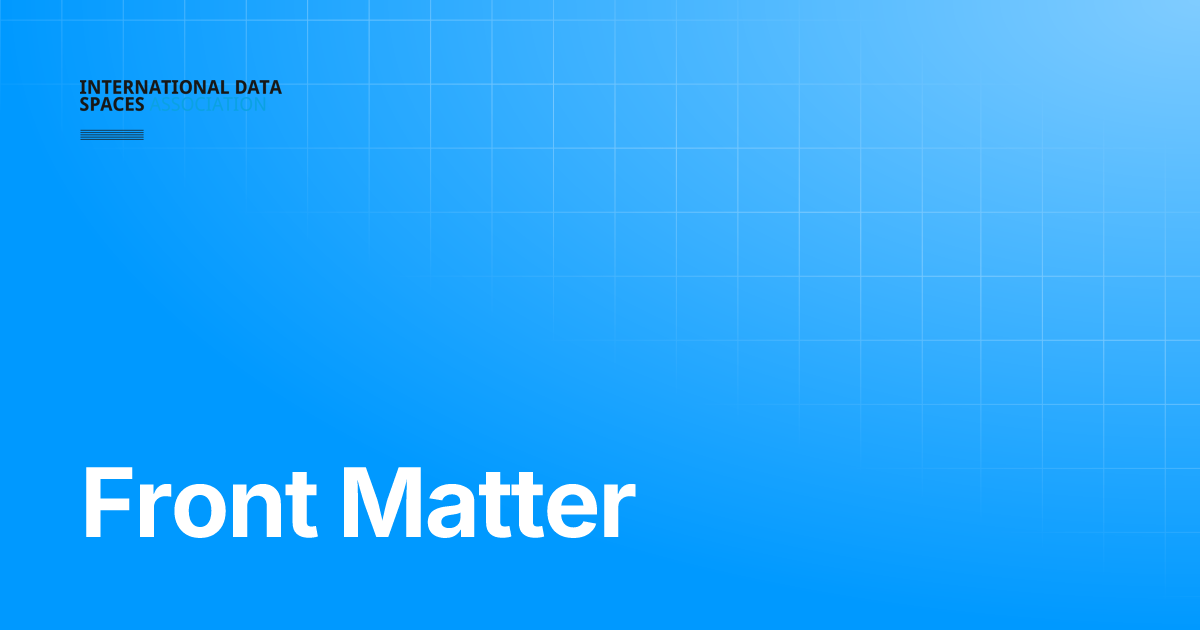 Front Matter | IDSA Rulebook | IDS Knowledge Base